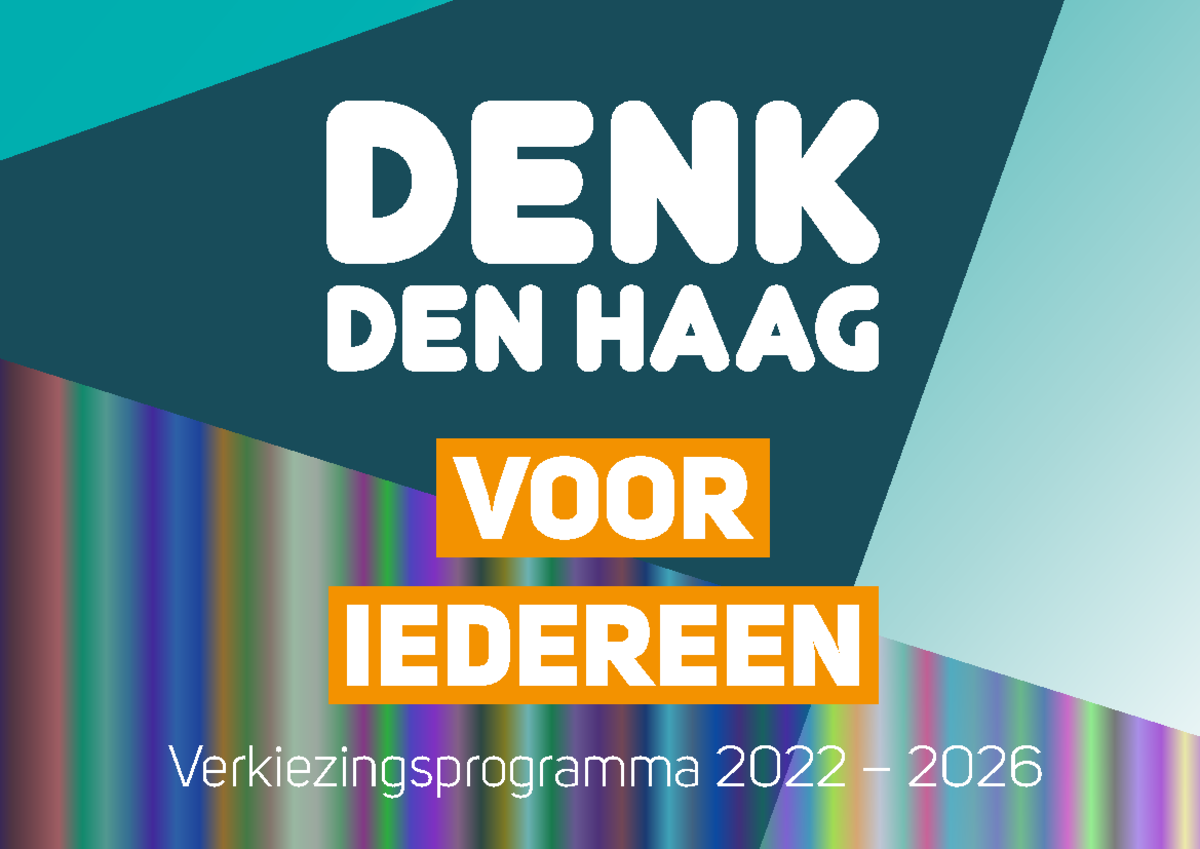 Verkiezingsprogramma 2022 DENK Den Haag - 1 Voorwoord politiek leider ...
