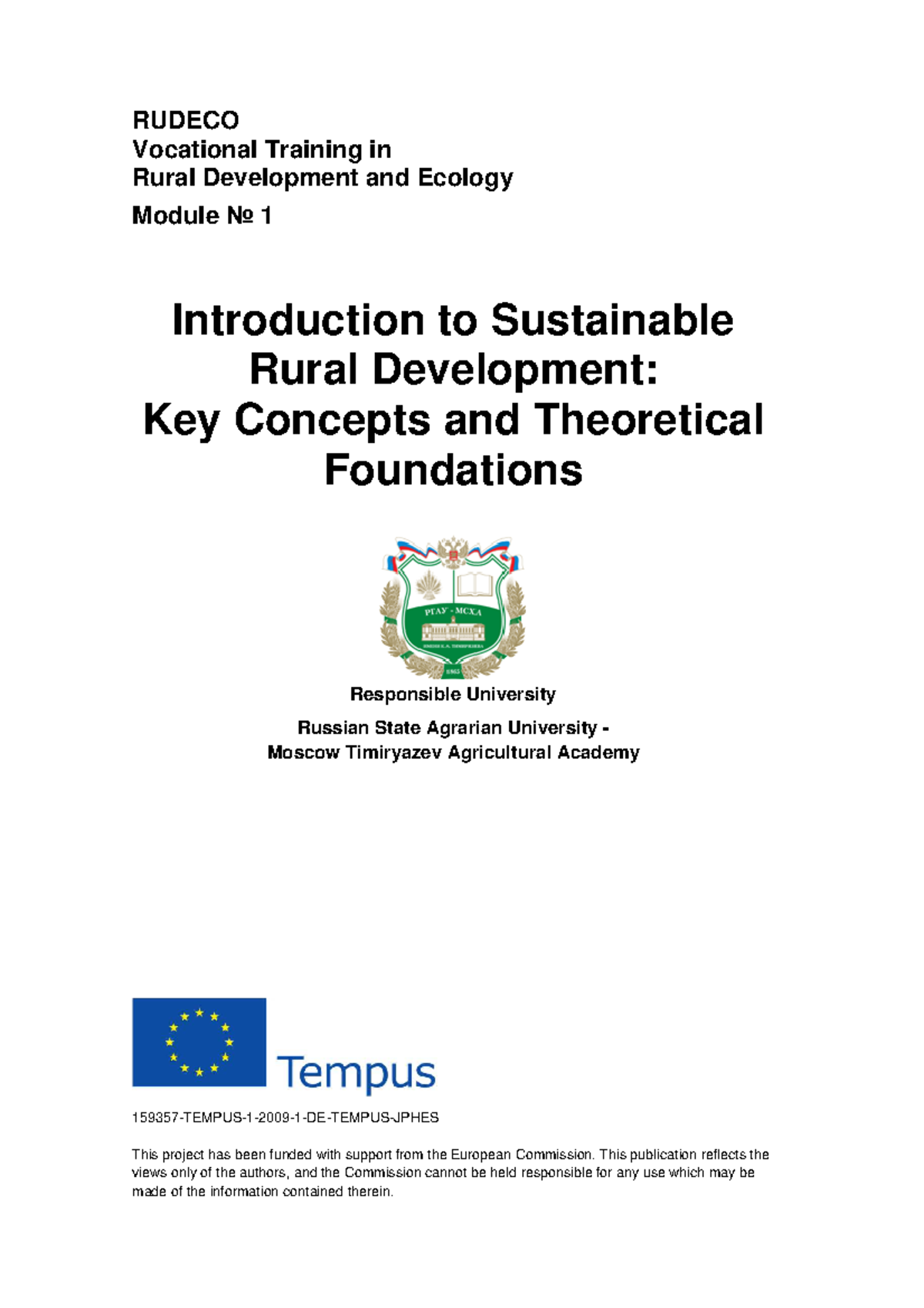 M01 EN MTAA - NOTES - RUDECO Vocational Training in Rural Development ...