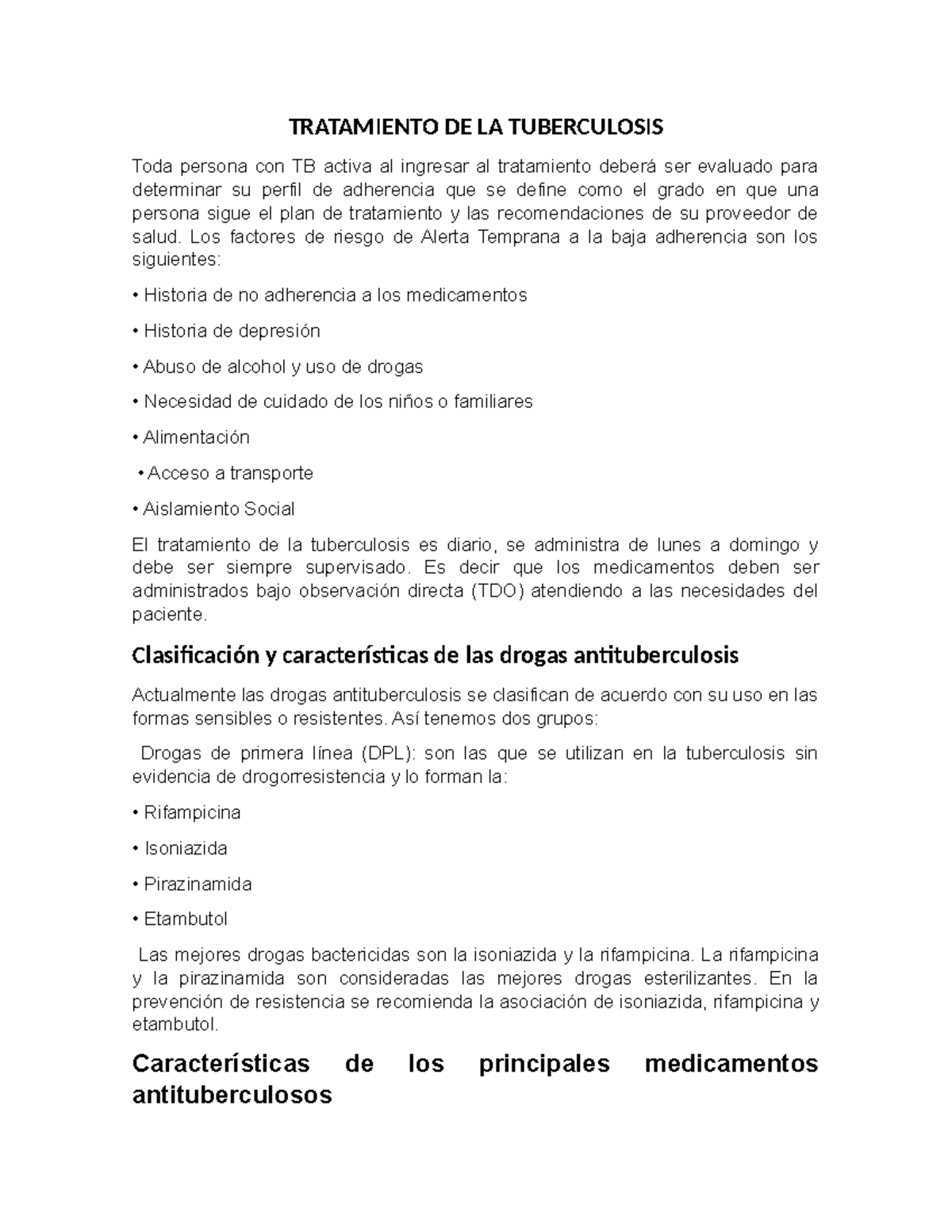 Exposicion de tuberculosis - TRATAMIENTO DE LA TUBERCULOSIS Toda ...