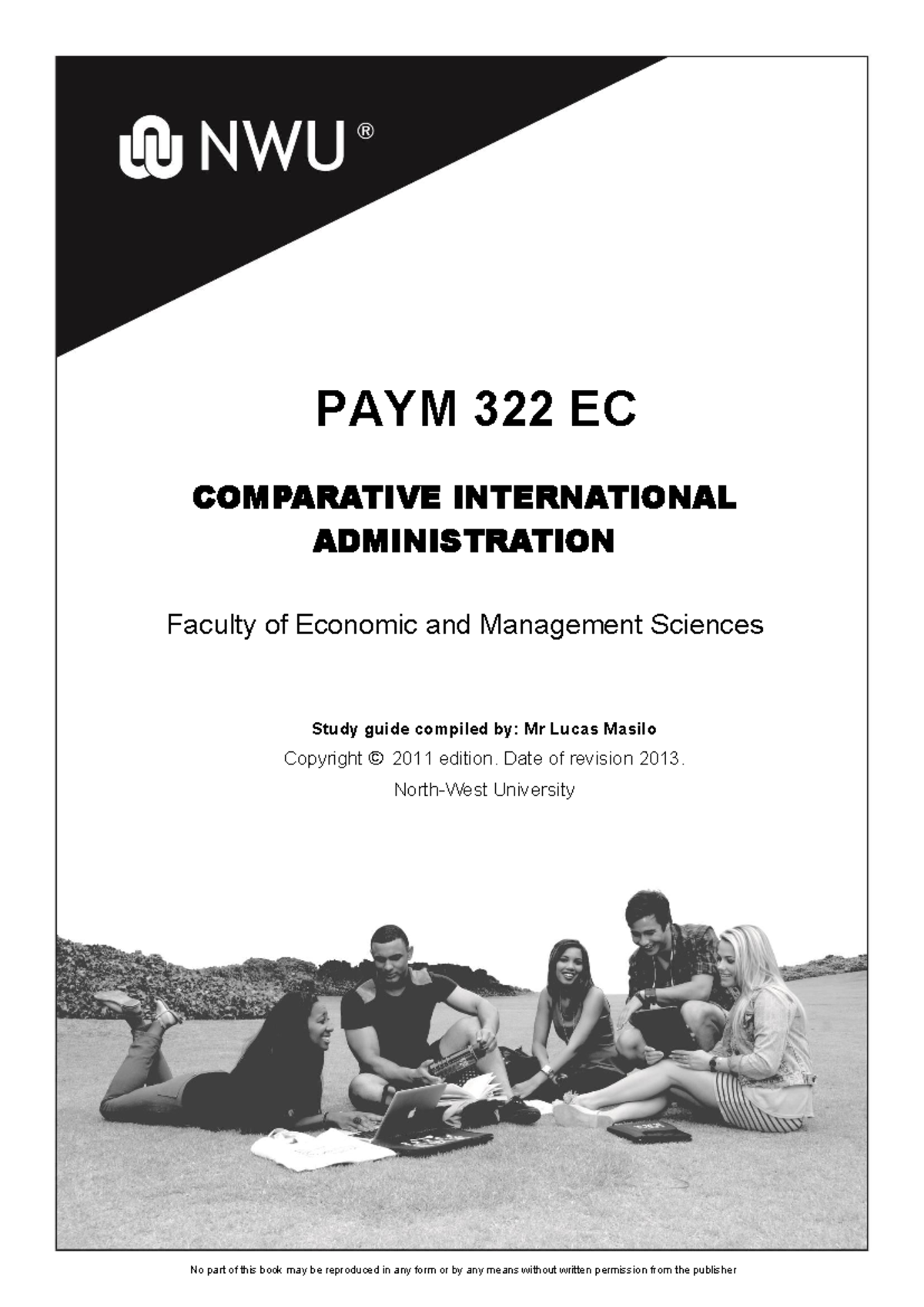 PAYM 322 MEC 2 Study Guide 2 7 - PAYM 322 EC COMPARATIVE INTERNATIONAL ...