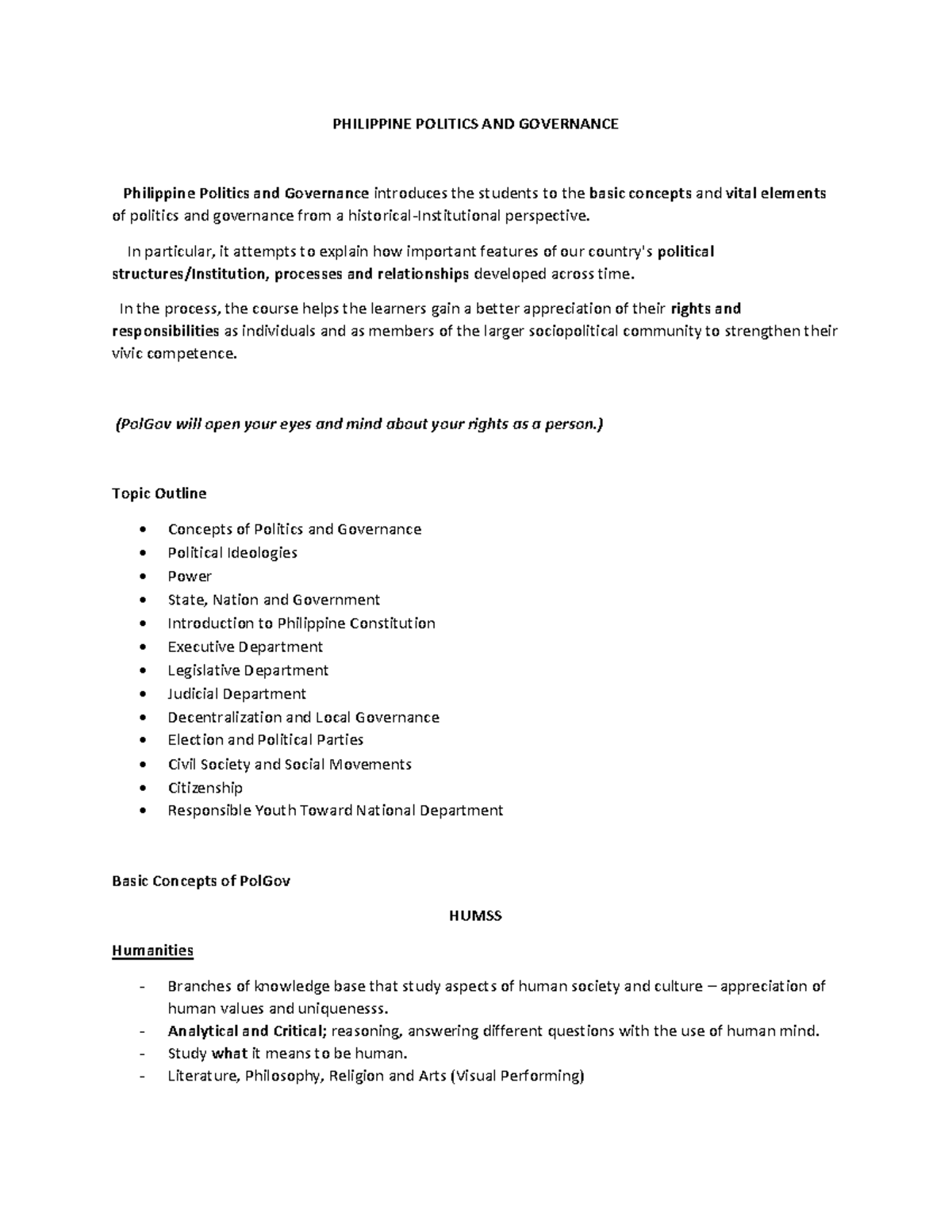 Politics and Governance - In particular, it attempts to explain how ...