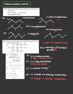 Week 3 - gsw orgo 2 worksheet questions - GSW Problem Set 3 Chemistry ...