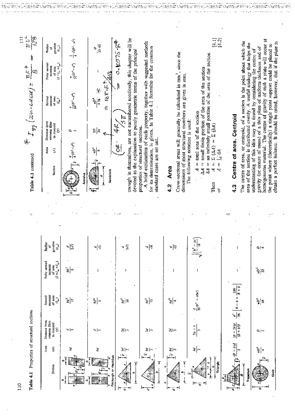 Section properties and steel tables - D3CIVL - Studocu