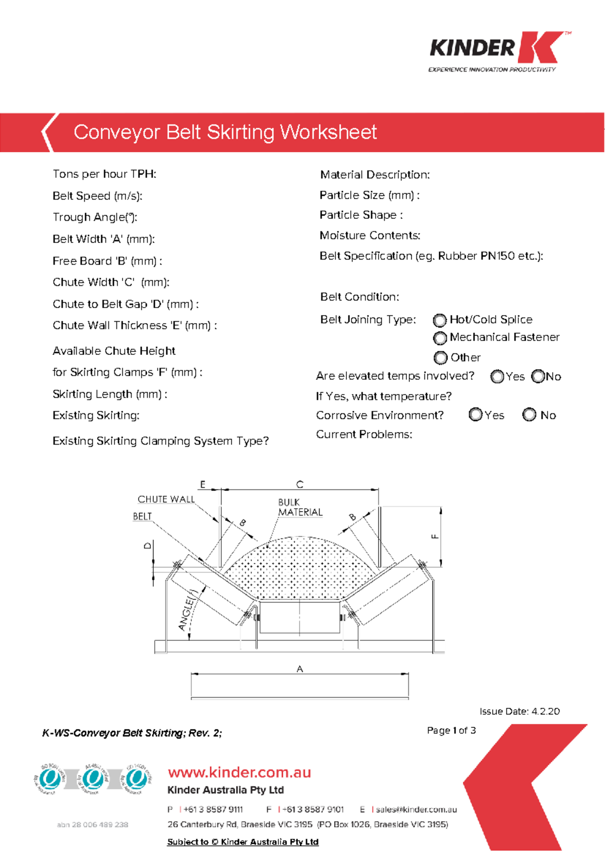 Conveyor-Belt-Skirting-System-Worksheet Feb2020-1 - Belt Joining Type ...