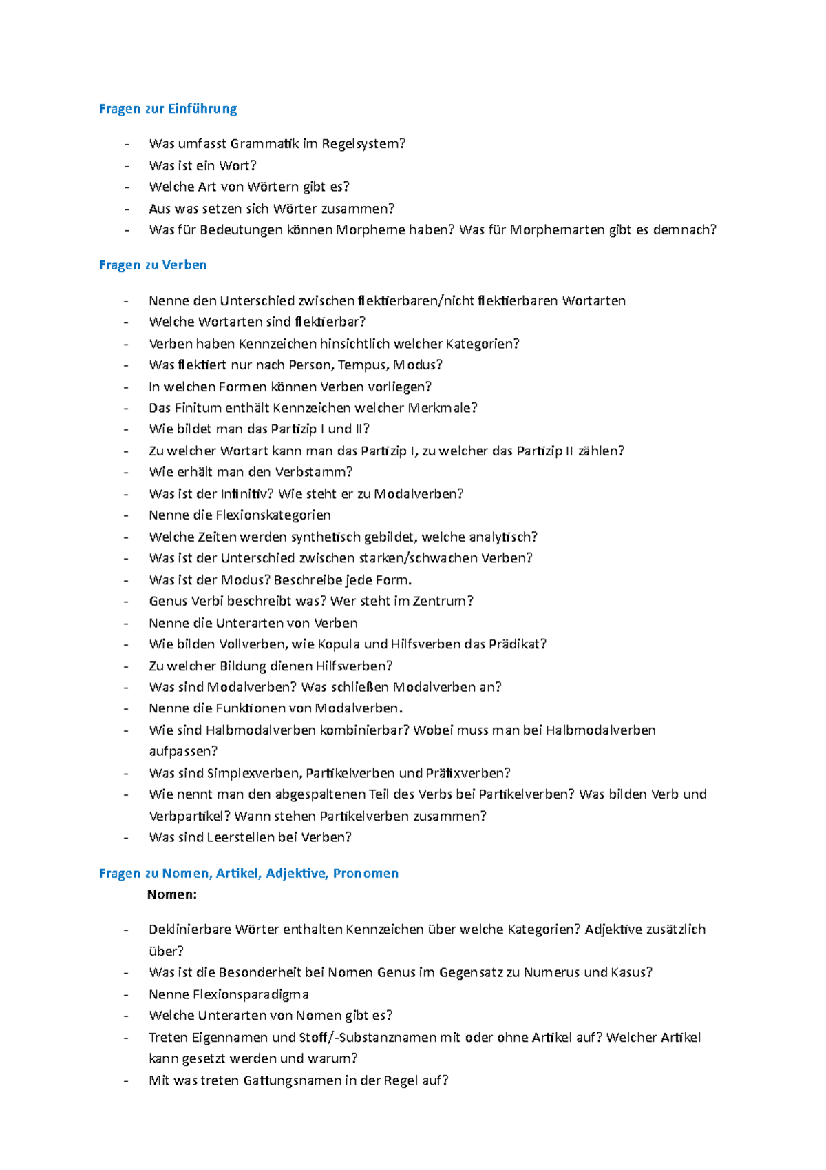 Fragen - Genus Verbi beschreibt was? Wer steht im Zentrum? Nenne die ...