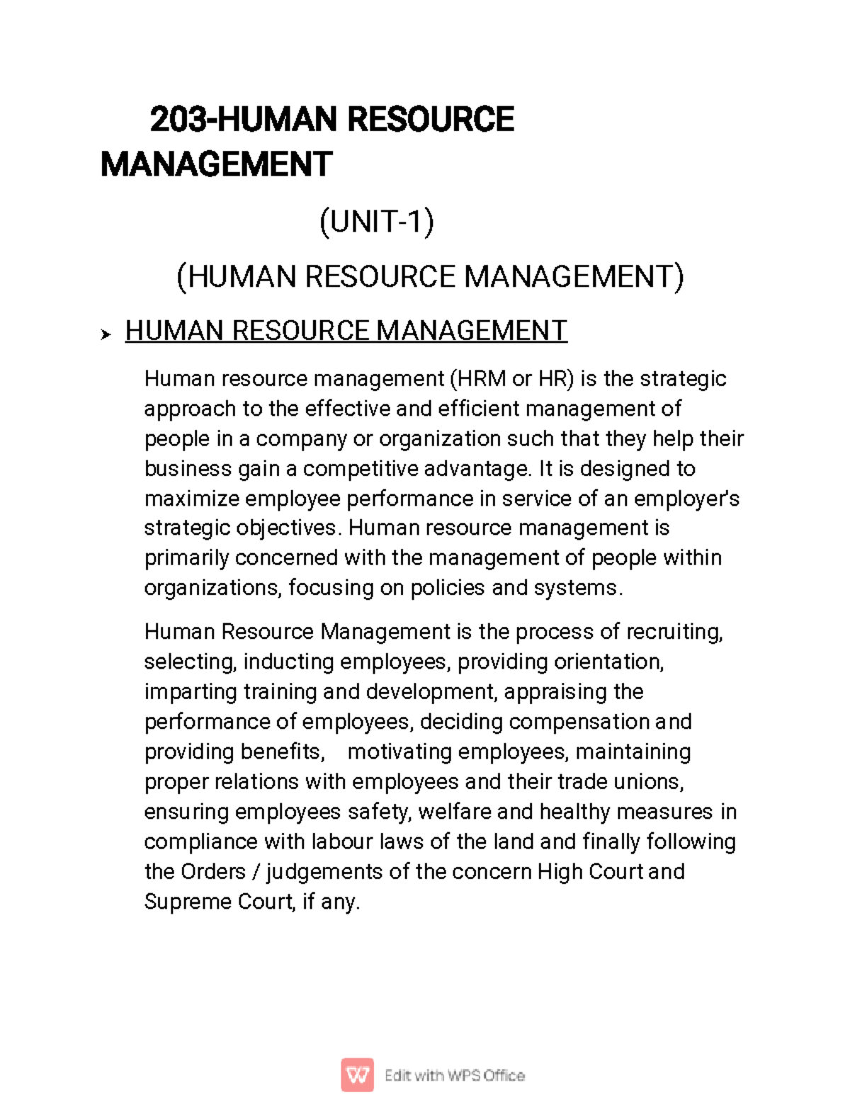 Nayna 01 Human Resource Management - 203 - HUMAN RESOURCE MANAGEMENT ...