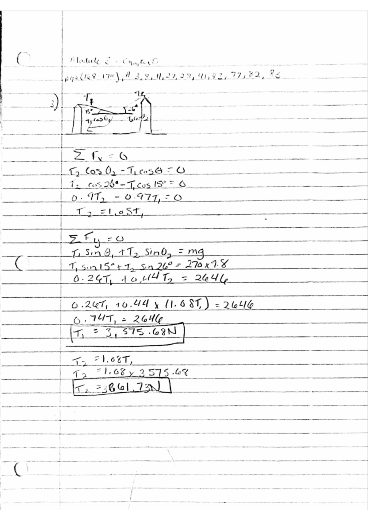 Module 3 Homework Problems From Book Cristoes Pgs 168 13 11 27