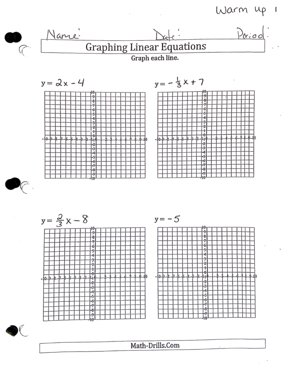 Jonah Maiorano - Graphing warm up - Wo u I~ u.'. ~re •. Ye.,.;ac ...