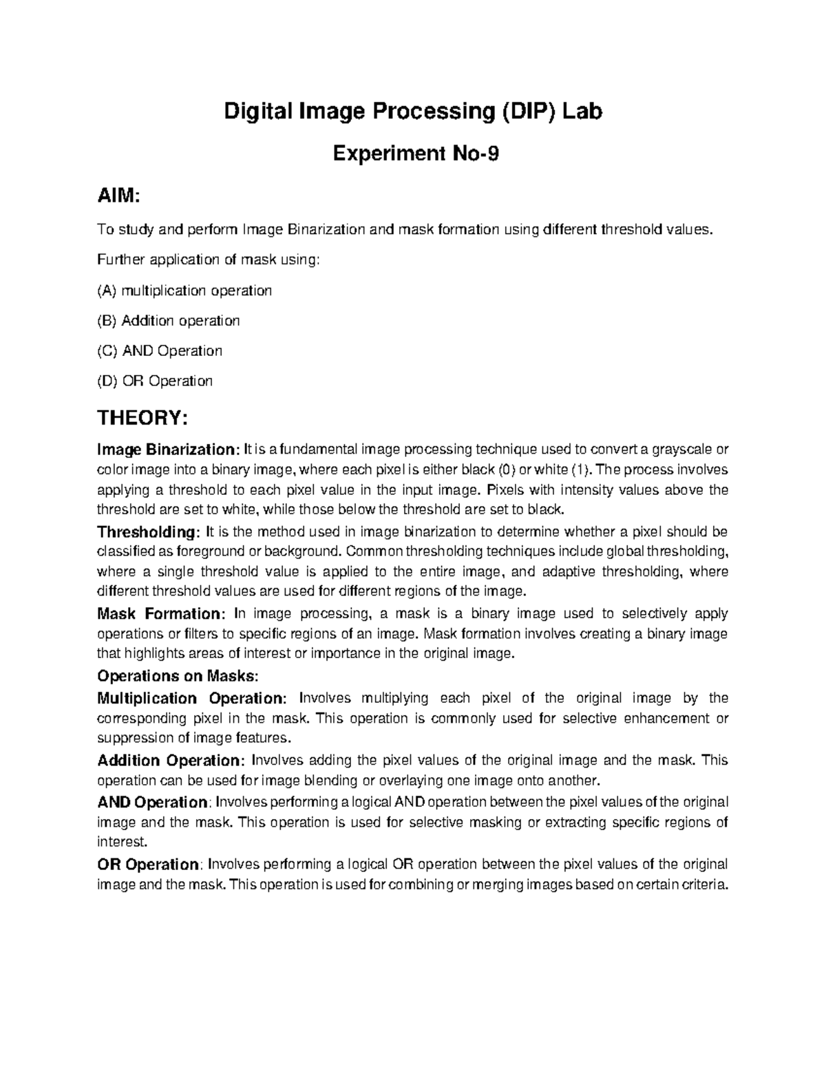 edeffdfdf dsdsd - Digital Image Processing (DIP) Lab Experiment No- 9 ...