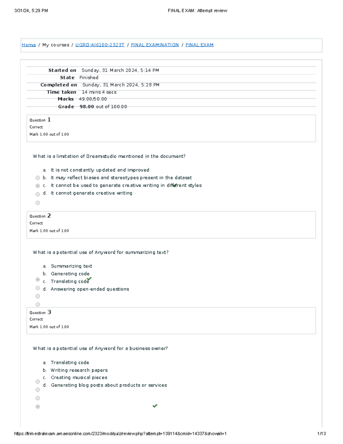 Ugrd-ai6100-ai-prompt-engineering- Final-EXAM-LAB -Attempt-review ...