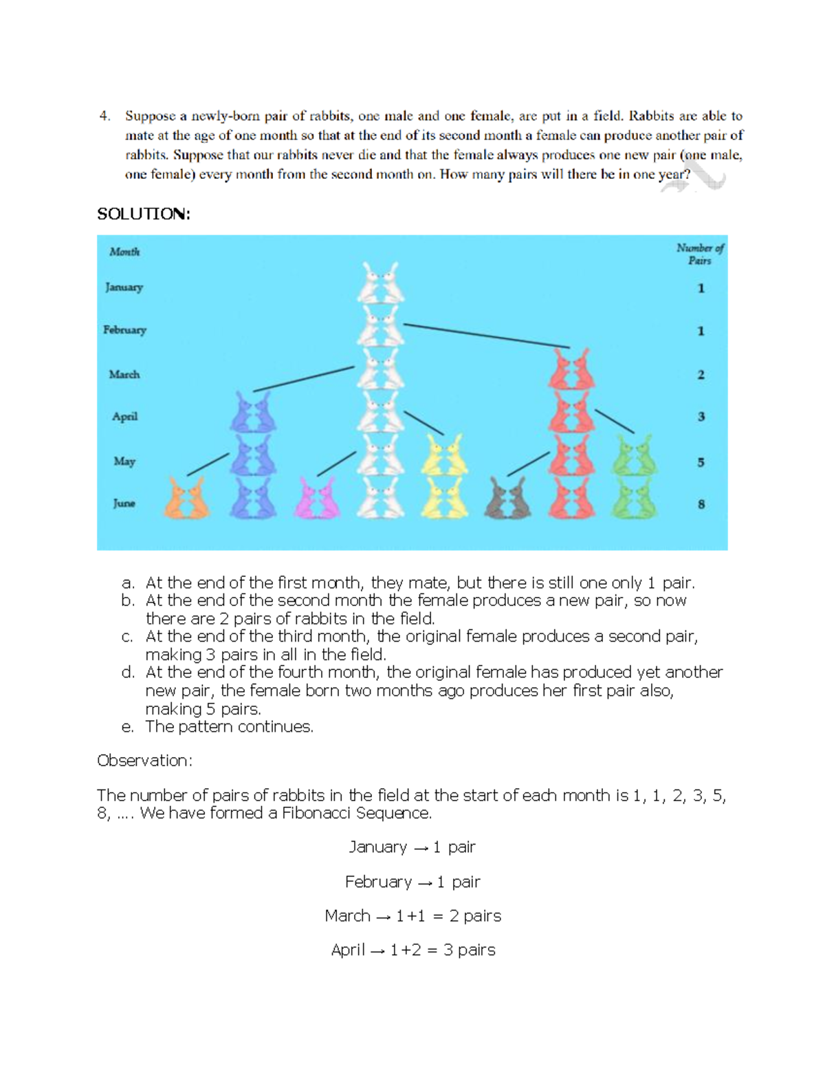 MMW Practice Sets Answers and Solutions (Lourdes Estavas) - SOLUTION: a. At the end of the first ...