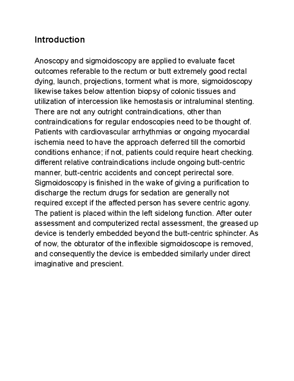 Introduction to Anosmia - Introduction Anoscopy and sigmoidoscopy are ...