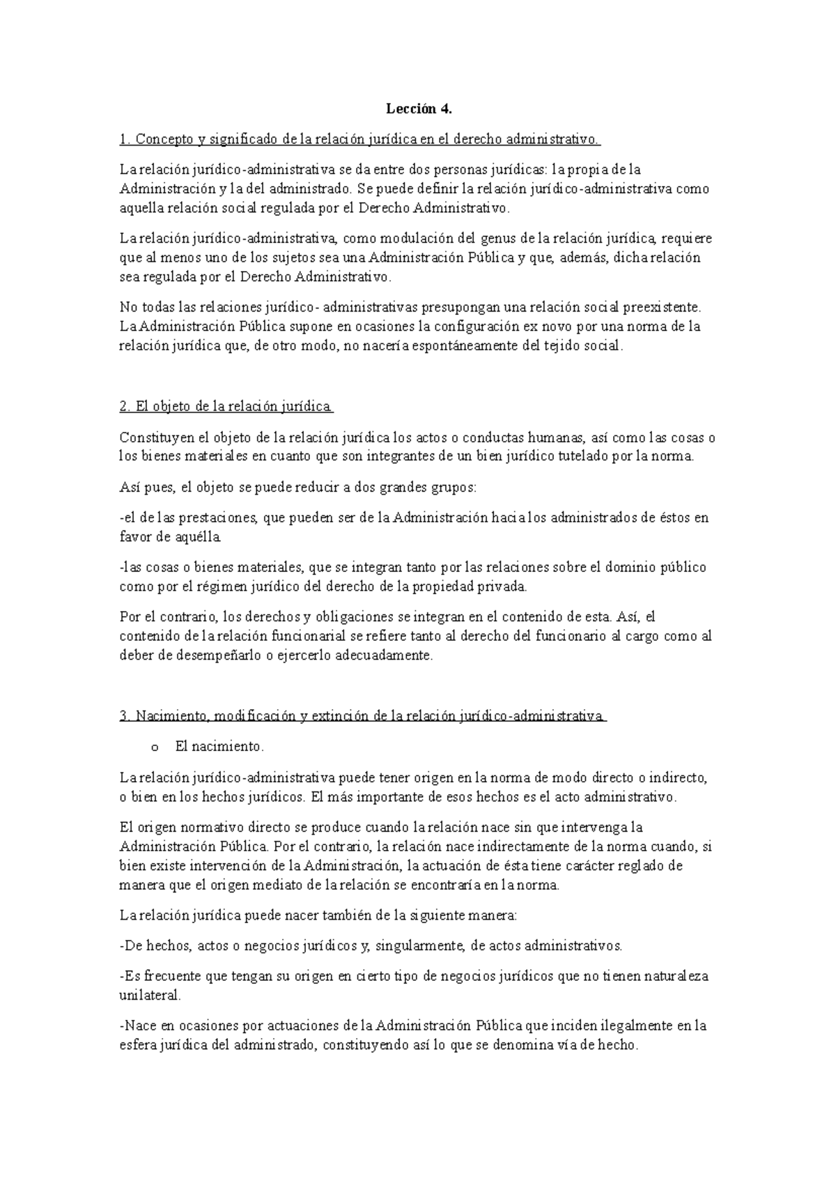 Lección 4 de ADM - esquema - Lección 4. Concepto y significado de la ...