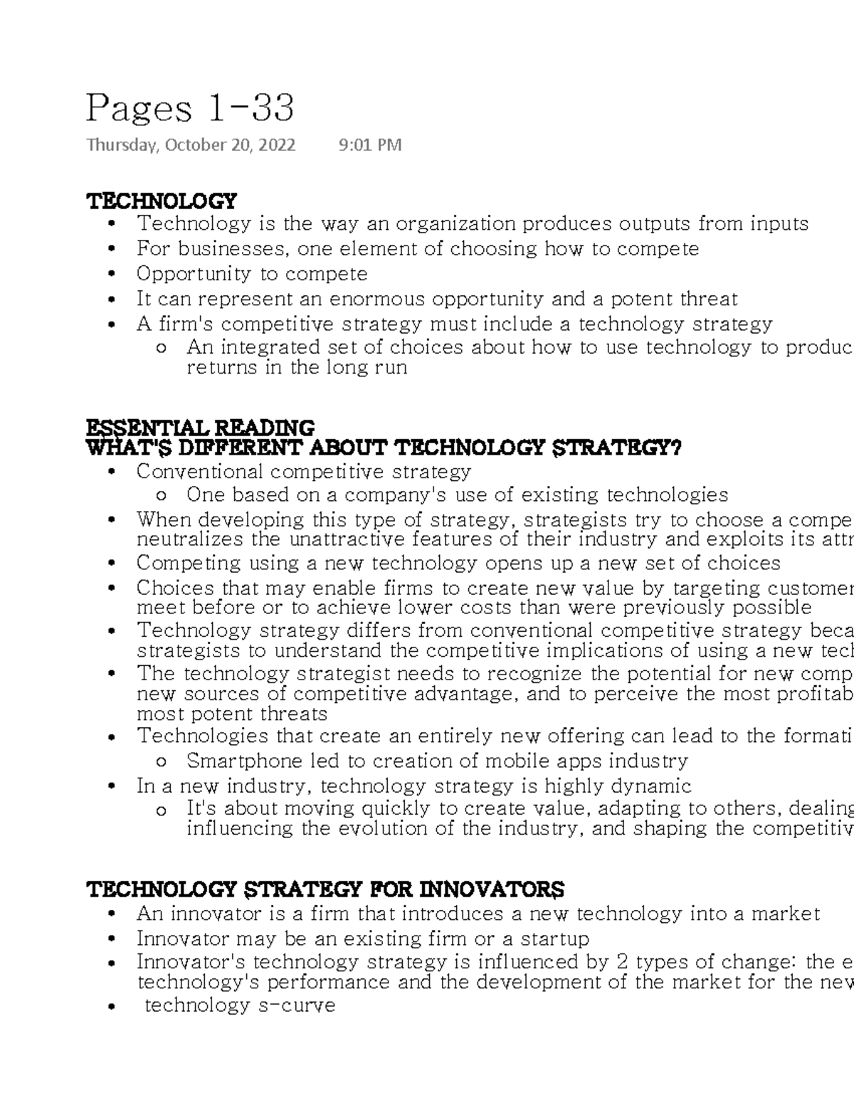 Technology Strategy- BANKS - TECHNOLOGY Technology is the way an ...