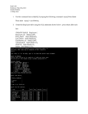 1-4 Lab Practicing Query Language in Codio - Professor Chris Fry, M ...