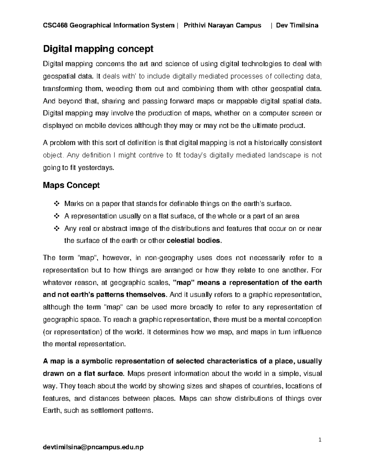 Unite-2 - Gis exam - GIS note with important question - 1 Digital ...