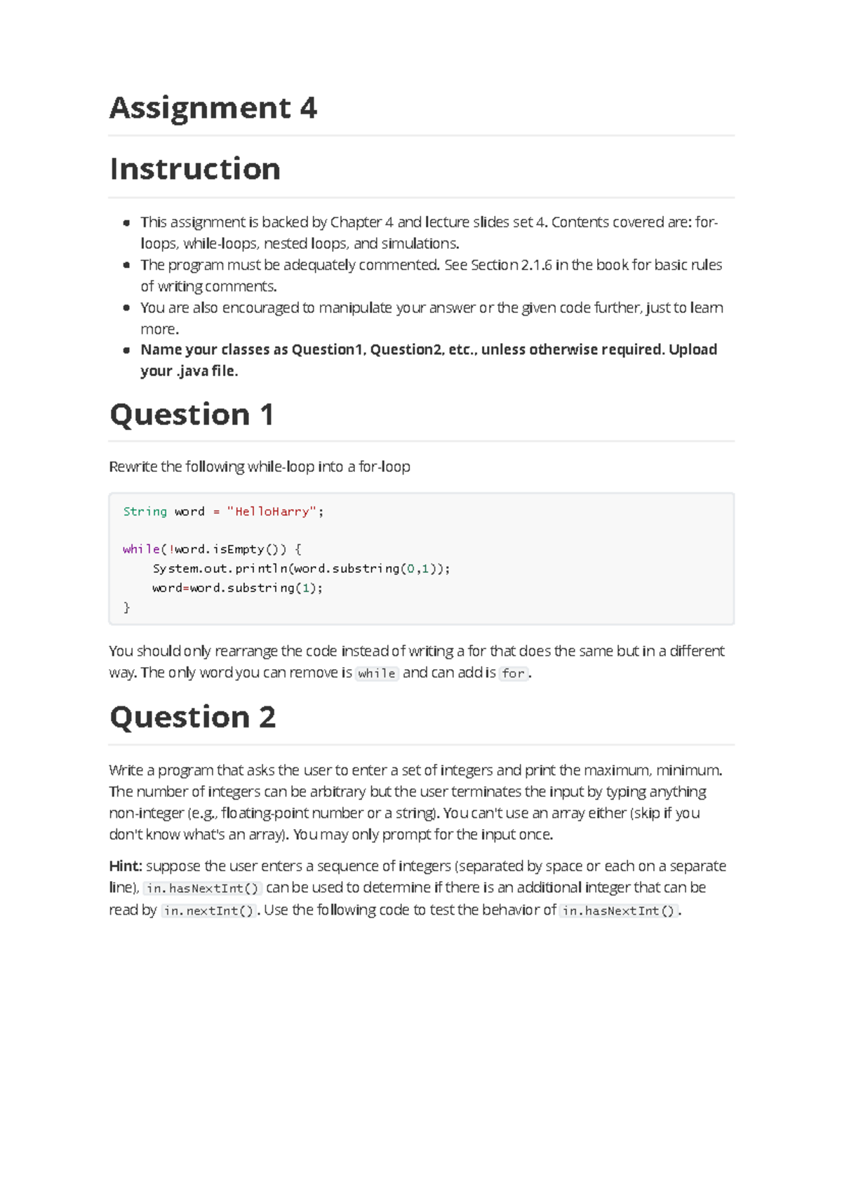 Assignment 4 - werkgroep 4 - Assignment 4 Instruction This assignment ...