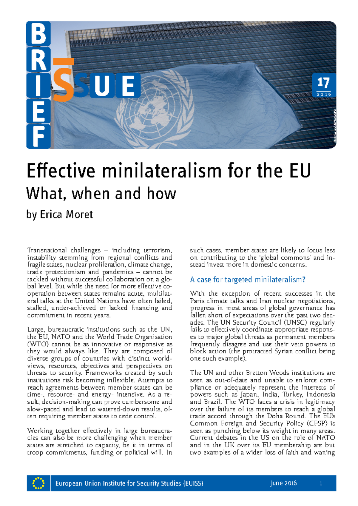 Brief 17 Minilateralism - European Union Institute for Security Studies ...
