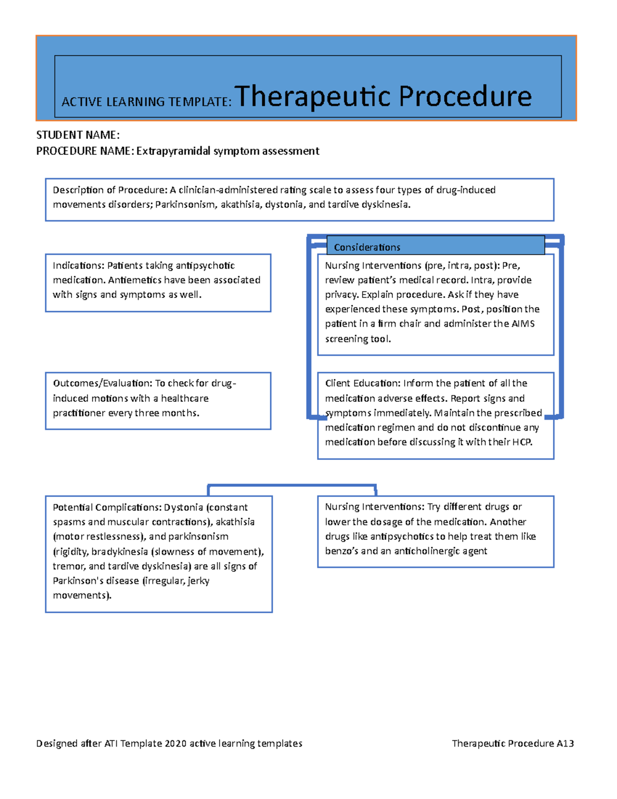 ALT Therapeutic Procedure extrapyramidal - 0001 - Studocu