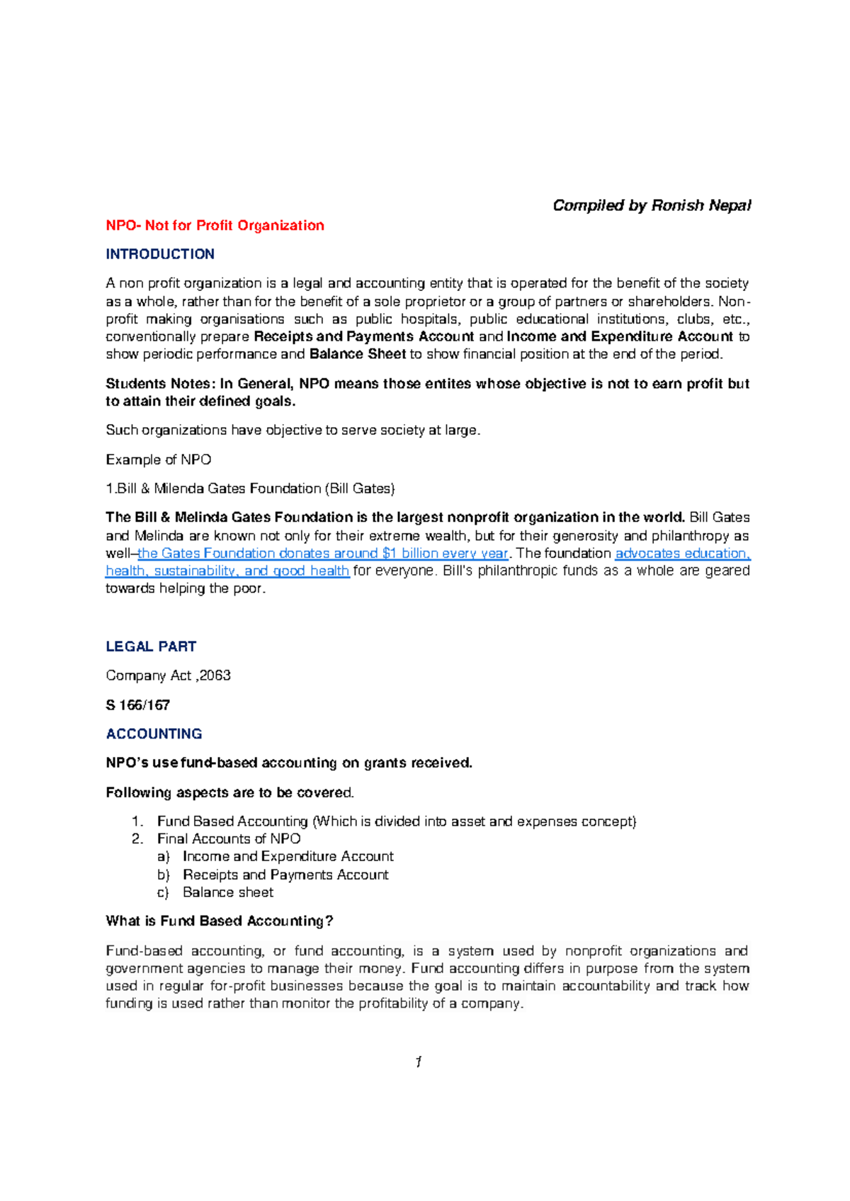 NOT FOR Profit Organization - NPO- Not for Profit Organization ...