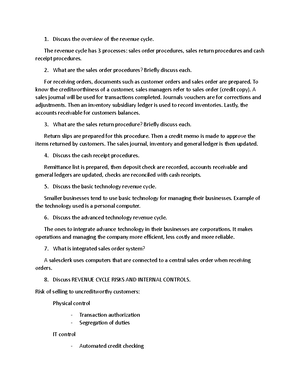 Chapter 7 Conversion Cycle - Chapter 7 The Conversion Cycle THE ...