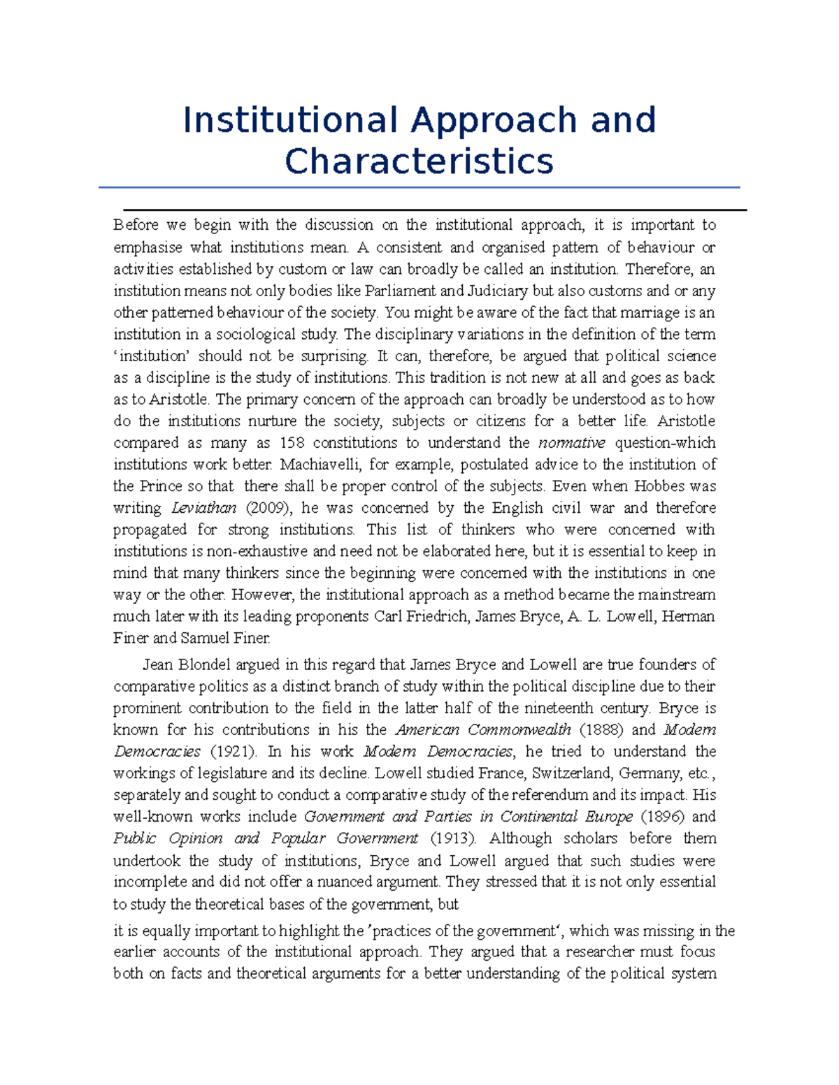 Institutional Approach And Characteristics Institutional Approach And Characteristics Before institutional-approach-and-characteristics-institutional-approach-and-characteristics-before