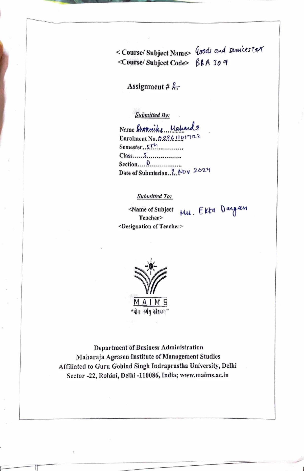 Minor project bba - A MINOR PROJECT REPORT ON “A study of impact of E ...