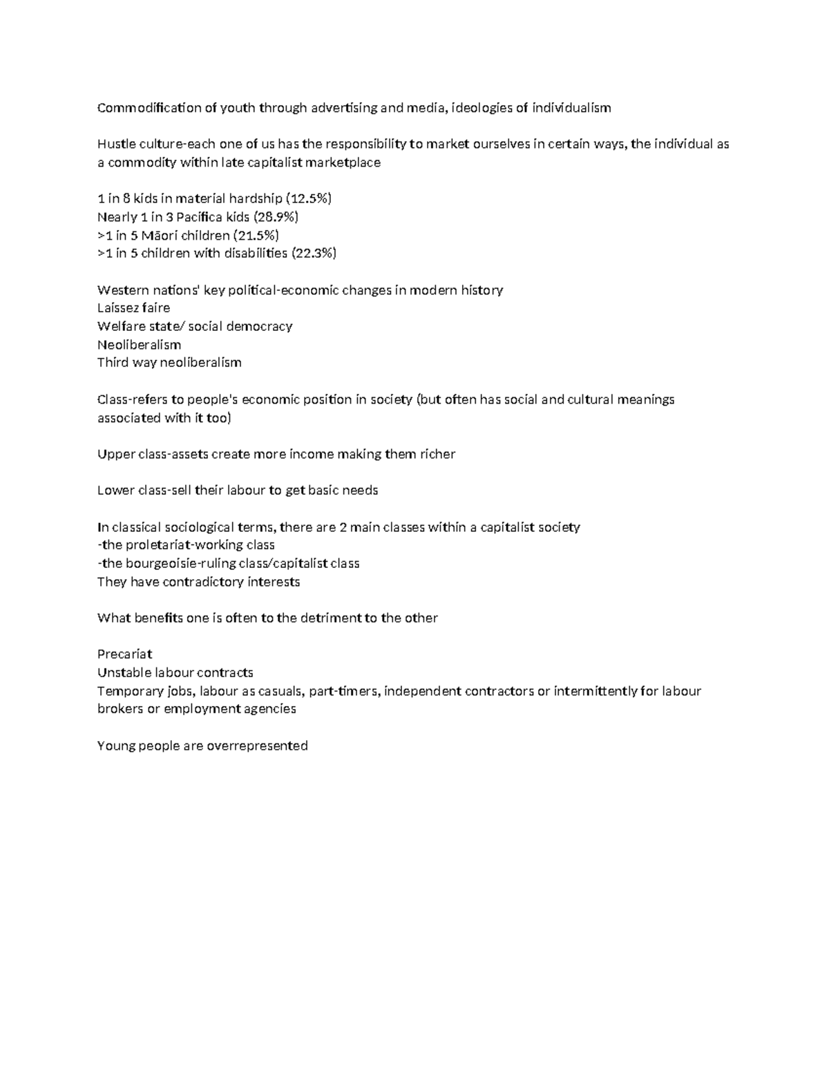 Commodification of youth through advertising and media - Studocu