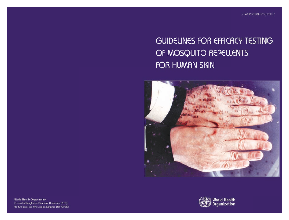 WHO HTM NTD Whopes 2009 .4 eng eficacia en humanos - WHO/HTM/NTD/WHOPES/2009. GUIDELINES FOR ...