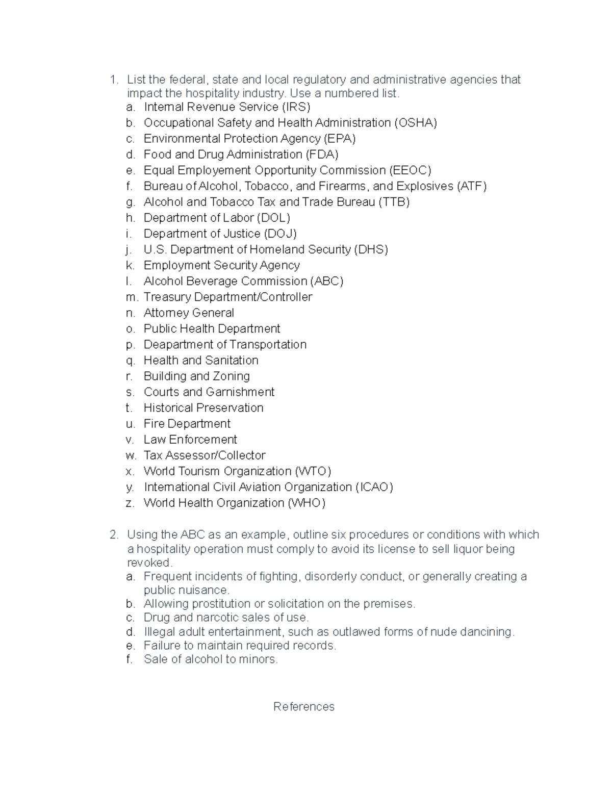 Ch2a - hem 403 - complete with citations - List the federal, state and ...