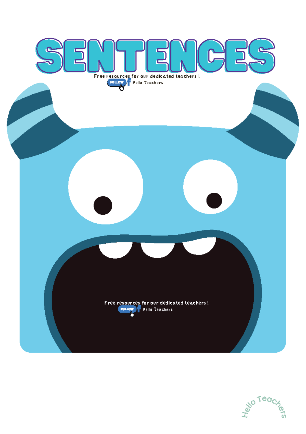 Phrases or Sentences Feed the Monsters Game - SENTENCESSENTENCES Hello ...