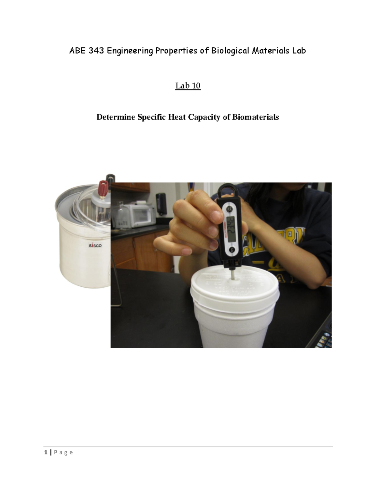 Lab 10 - Lab 10 practical report of the lab part of the course - ABE ...