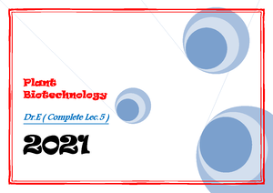 Steps of plant culture - Plant Biotechnology Dr ( Complete Lec ) 2020 ٢ ...