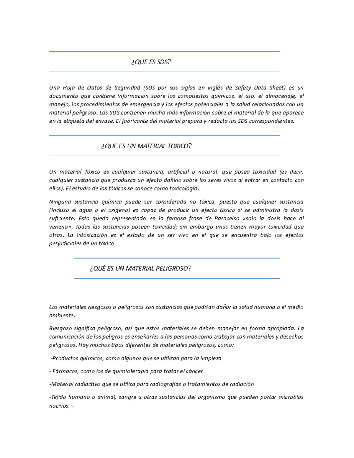 QUE ES SDS estefania osten gomez - ¿QUE ES SDS? Una Hoja de Datos de ...