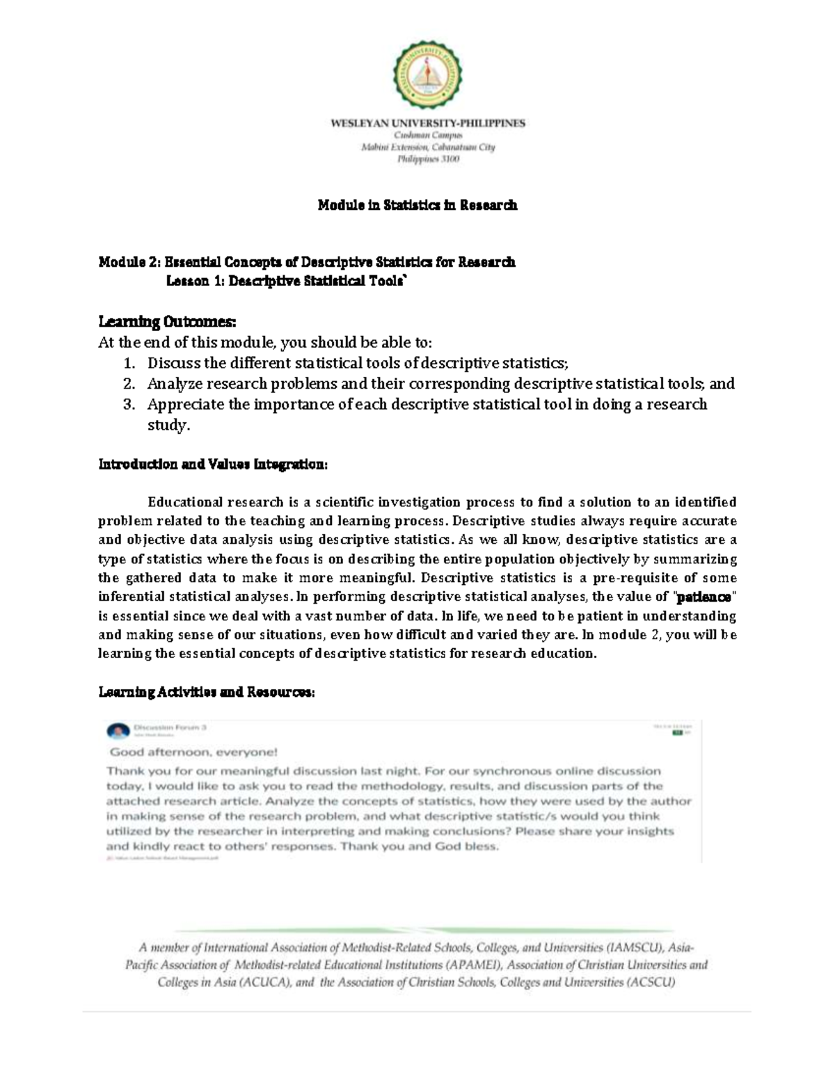 Module-2-Essential Concepts of Descriptive Statistics - Module in Sta ...