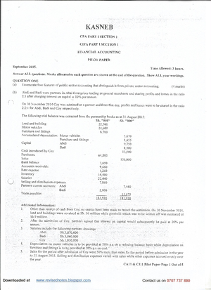 BAC 202 past papers courtesy of Esther Kasee - Financial accounting 1 ...