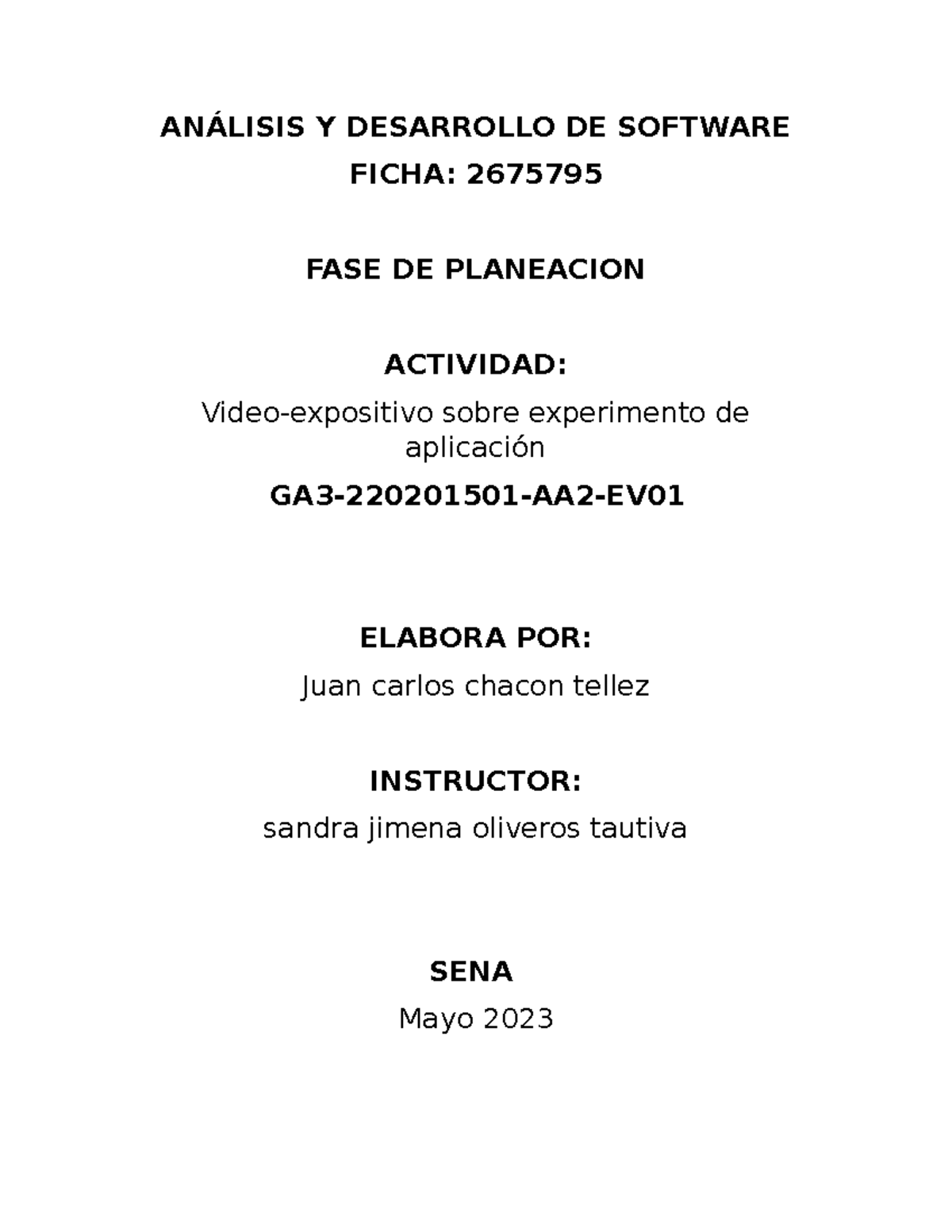 Consectos Basicos DE LAS Leyes DE Newton. GA3-2202015 01-AA2-EV01 ...