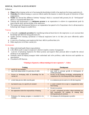 Lecture-1 -Training-and-Development - Training and Development ...
