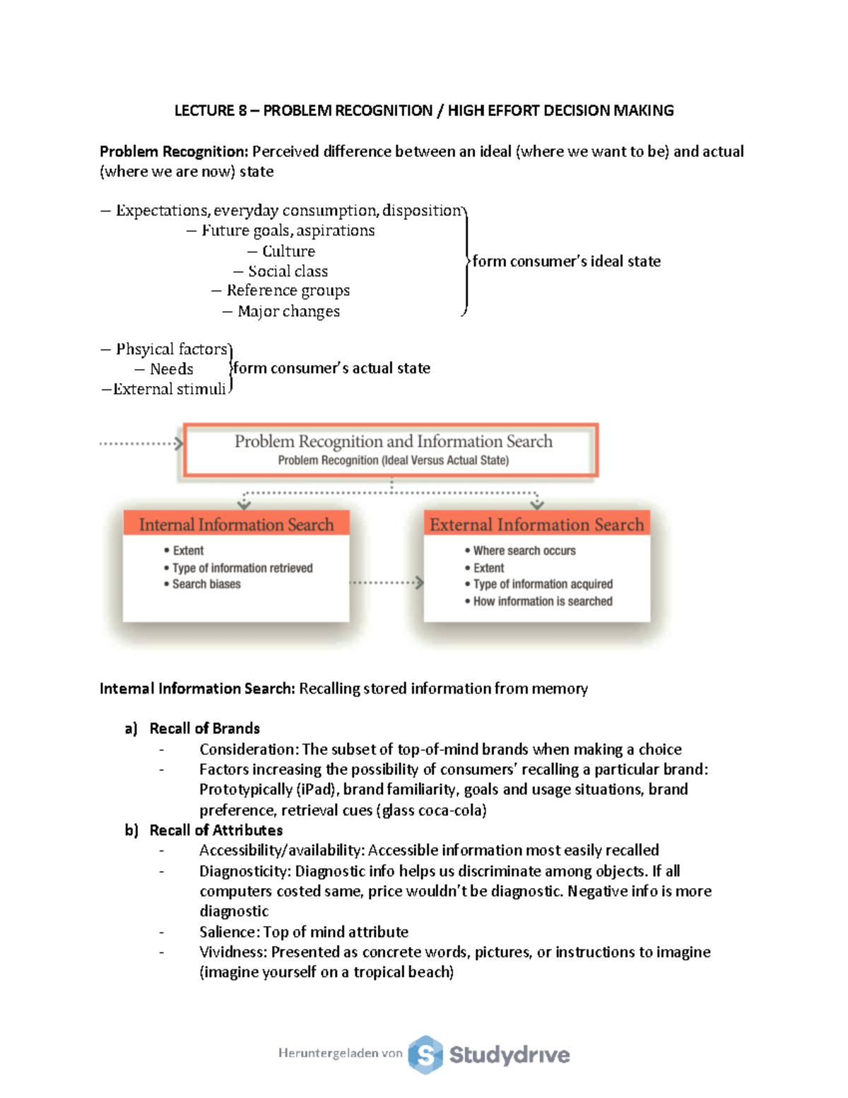Lecture 8 - LECTURE 8 – PROBLEM RECOGNITION / HIGH EFFORT DECISION ...