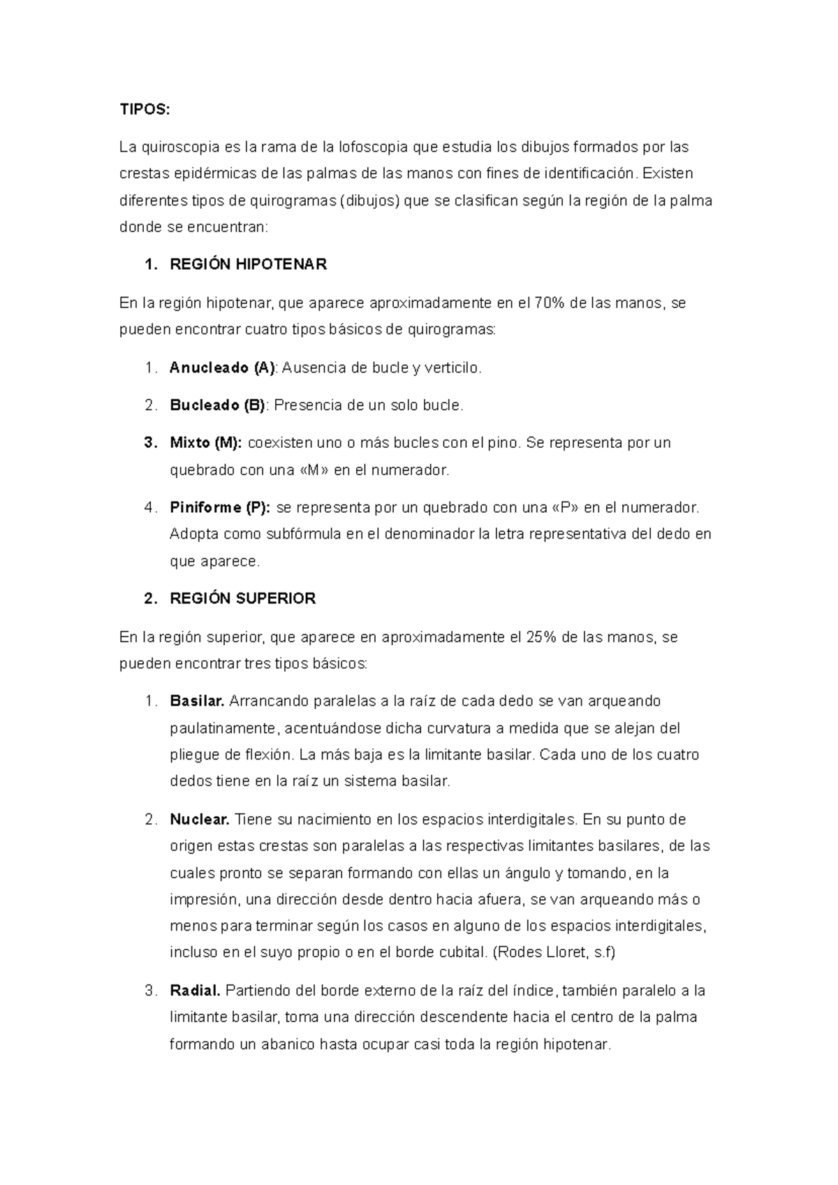 dactiloscopia-criminalistica - TIPOS: La quiroscopia es la rama de la ...