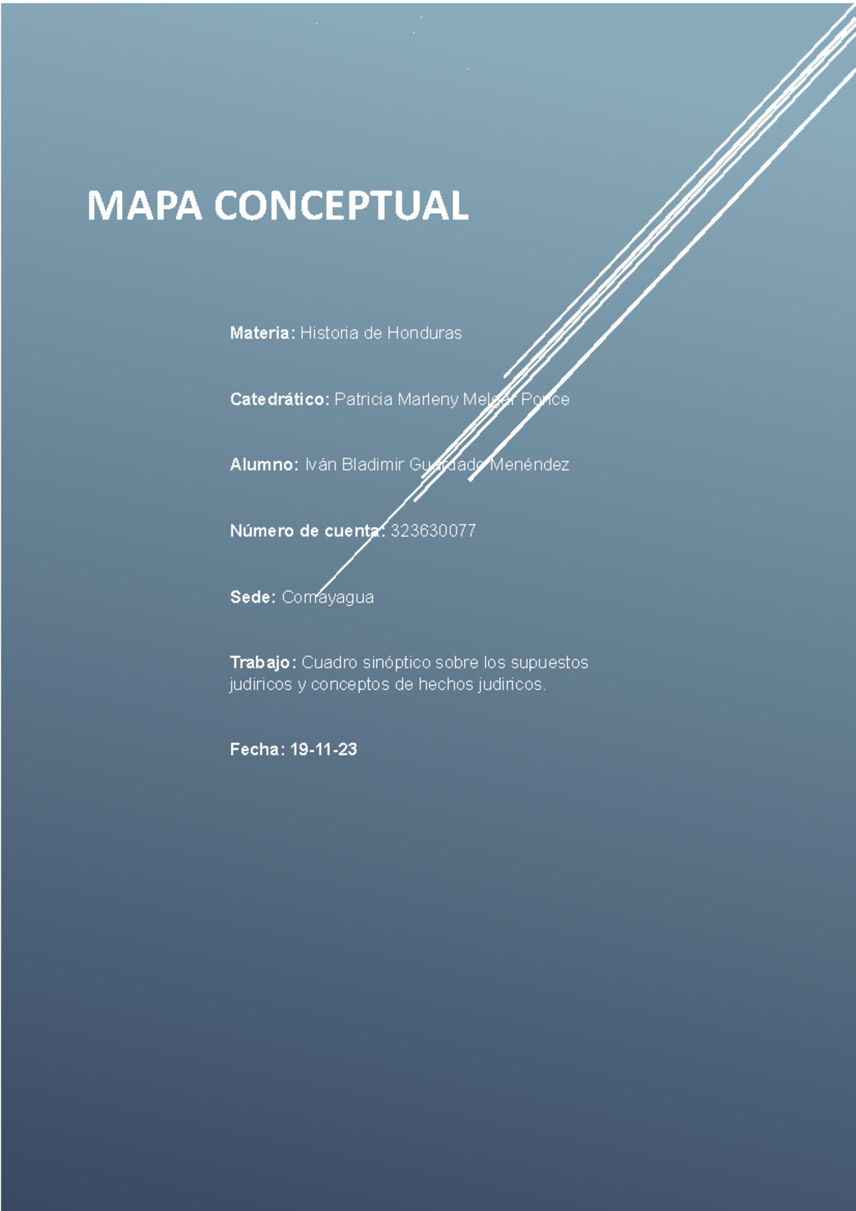 Cuadro sinóptico sobre los supuestos jurídicos y conceptos de hechos ...