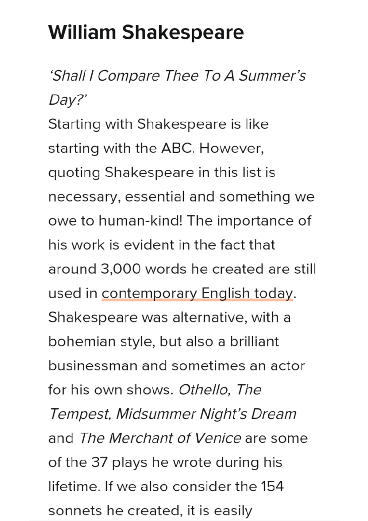 Shakep - Shake spear - English language and literature - Studocu