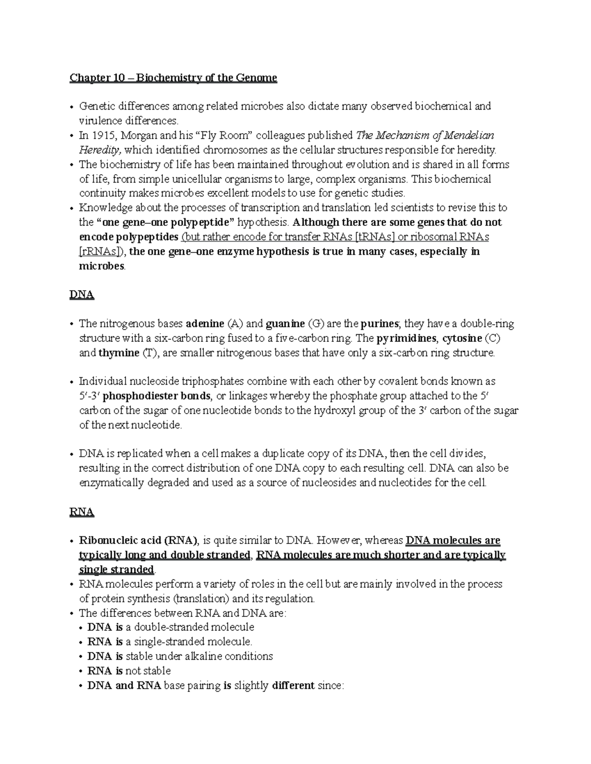 NATS 1670 Lecture 10 - Chapter 10 – Biochemistry of the Genome Genetic ...