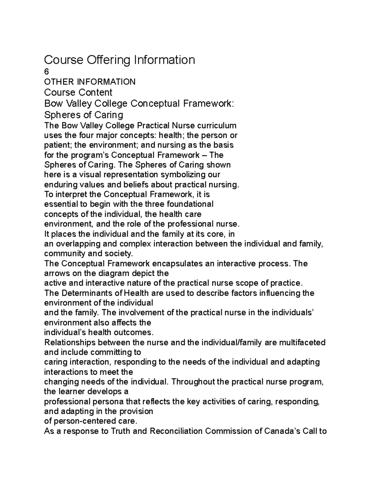 Course Offering Information - Course Offering Information 6 OTHER ...