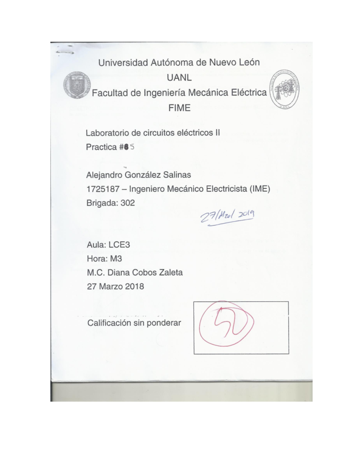 A5-Gonzalez-Salinas - Circuitos Eléctricos - Warning: TT: undefined function: 32 - Studocu