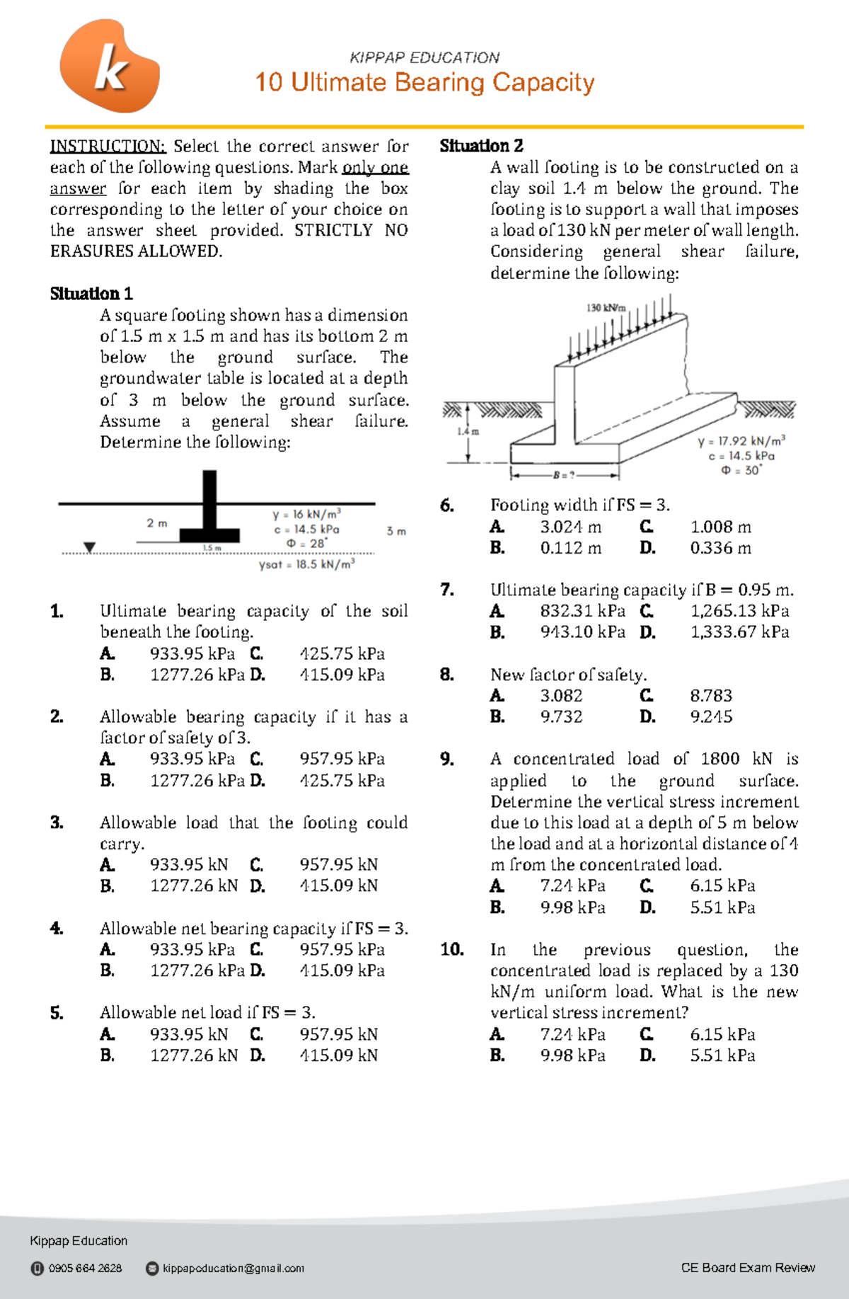 Kippap-Handout-GH (10 Ultimate Bearing Capacity) - KIPPAP EDUCATION 10 ...