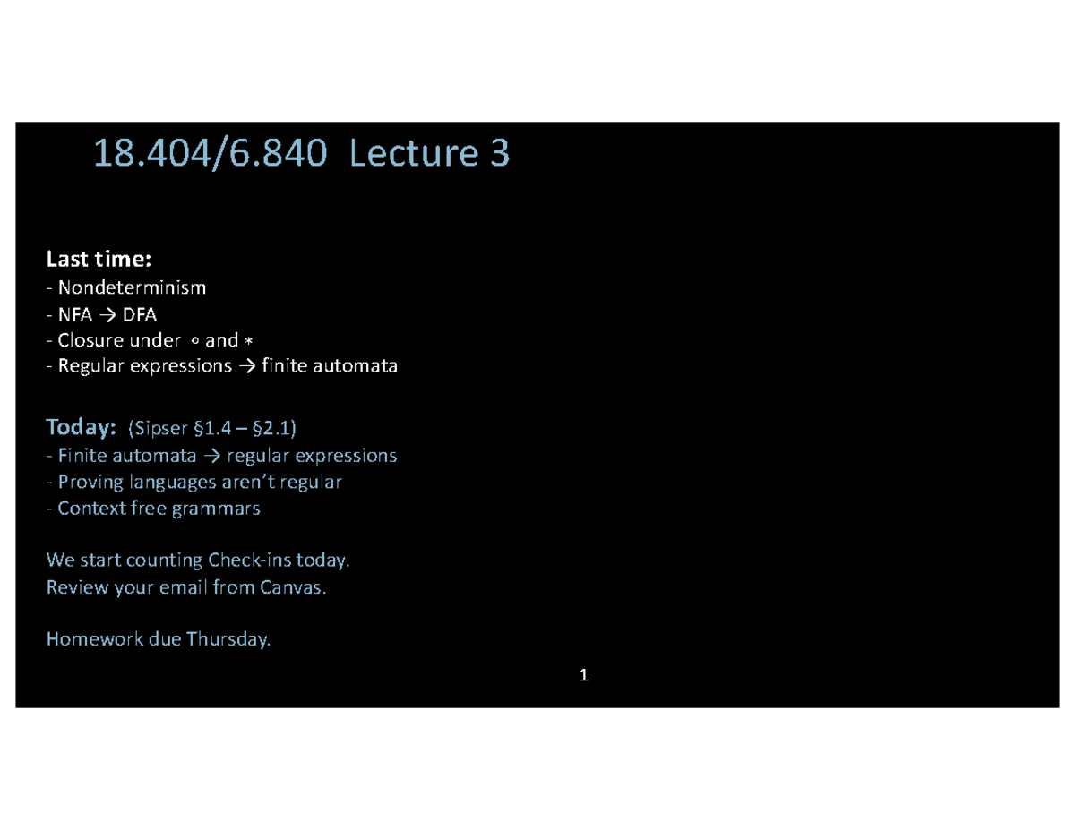 MIT18 404f20 lec3 - Analyze and Design new machine model from one or more machine model(s) using ...