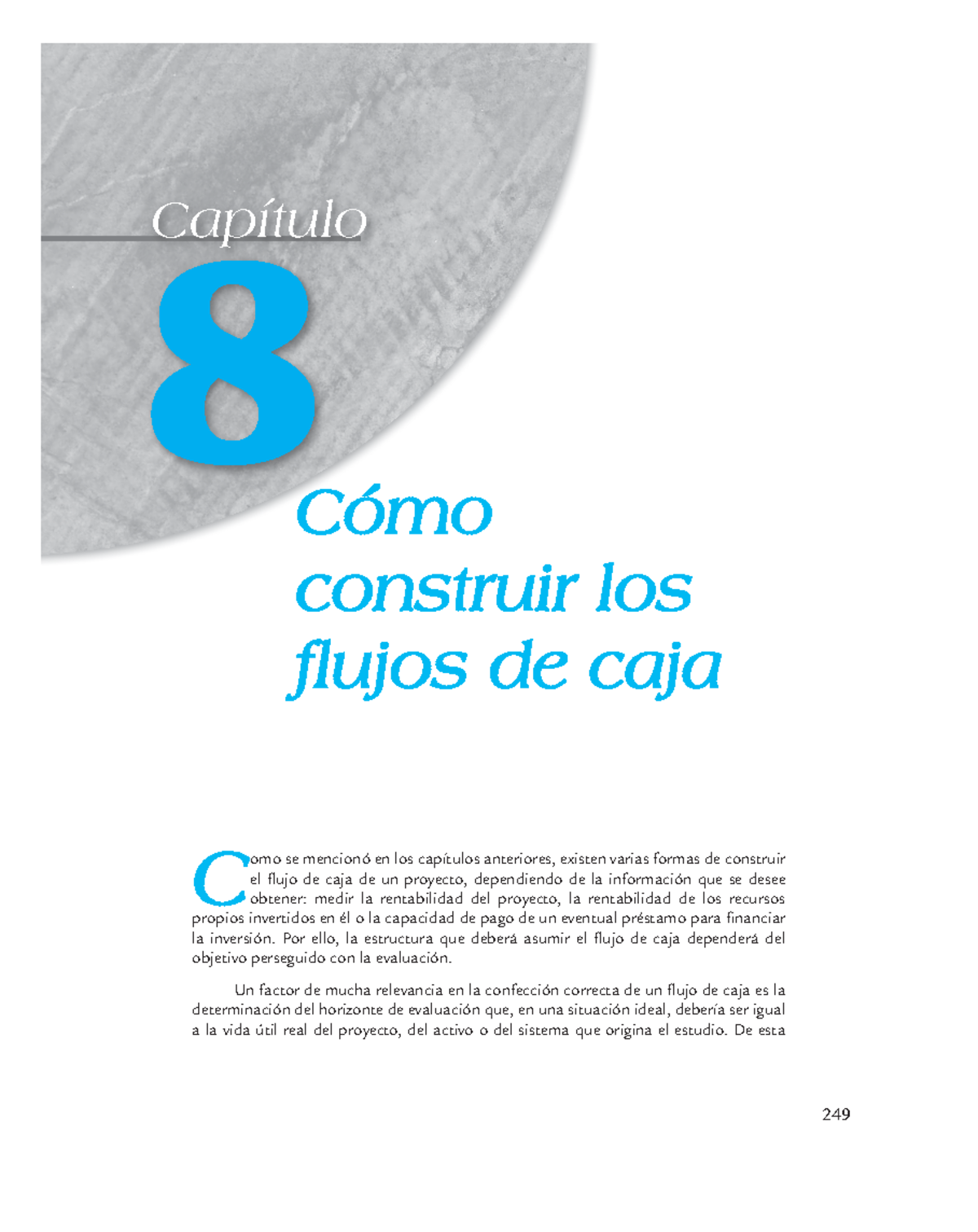 Capitulo 8 Sapag Chain - 249 Cómo construir los flujos de caja 8 ...