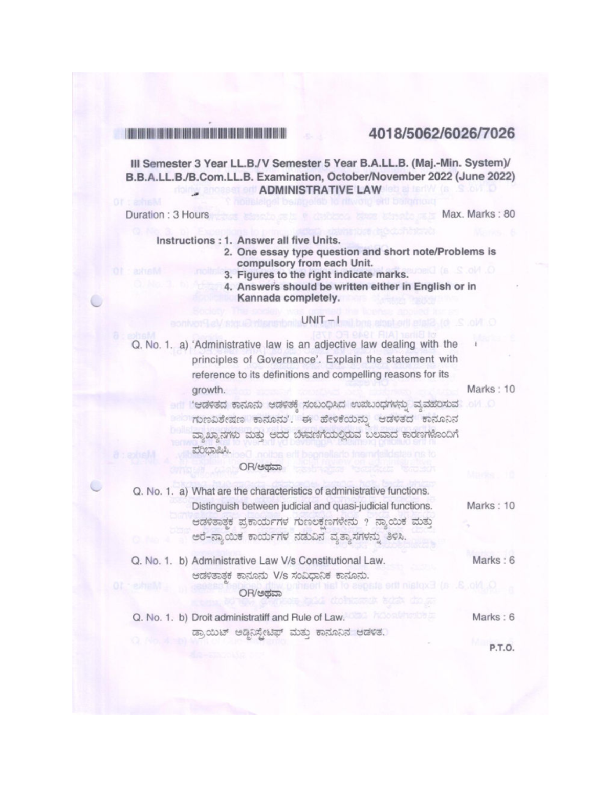 Administrative LAW - 4018-5062-6026-7026 - Bba llb - Studocu