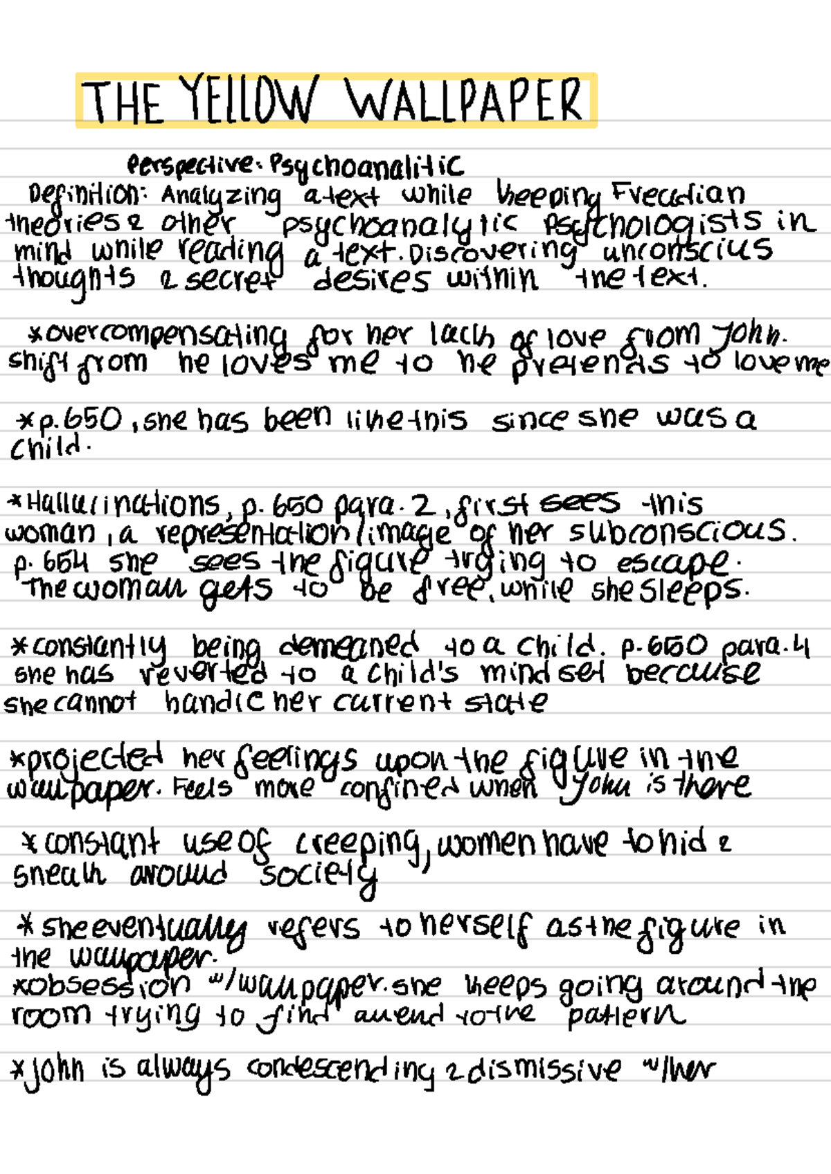 AP Lit - Included key points of analysis for all the major reading ...